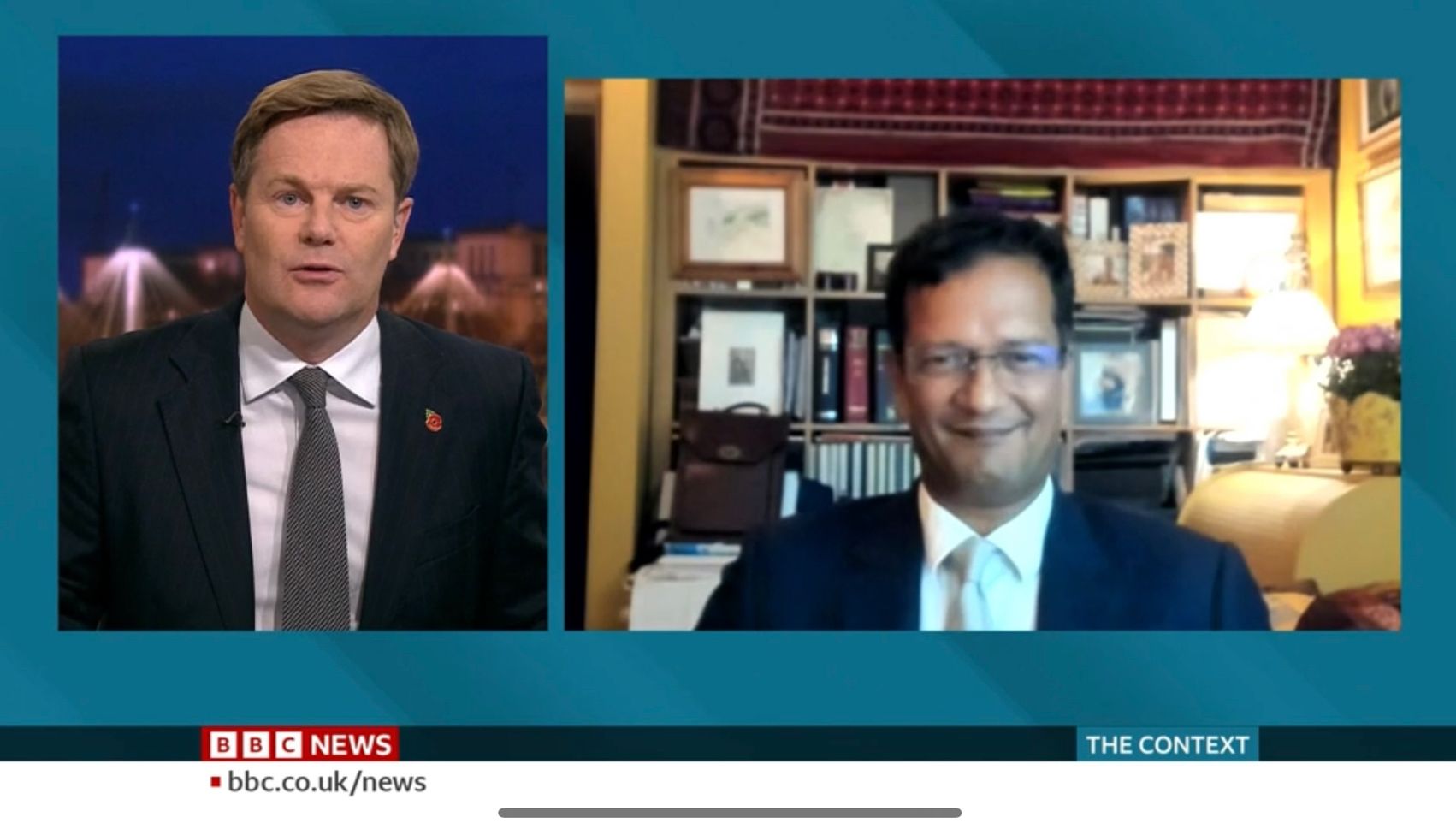 BBC WORLD NEWS - Dr Chelvan joins panellists to discuss